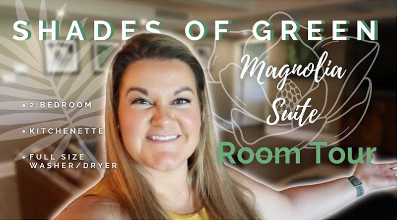 Shades of Green on Walt Disney World FULL Room Tour: The MAGNOLIA SUITE ...